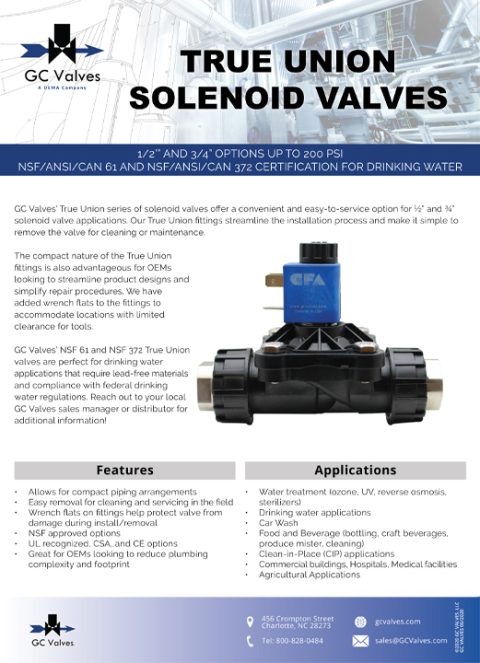 GC Valves - Solenoid Valve Literature